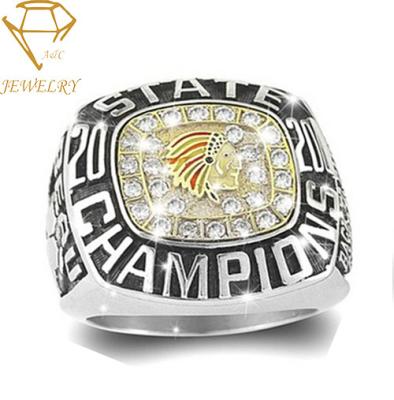 China Sports Custom Youth Football Championship Rings for sale