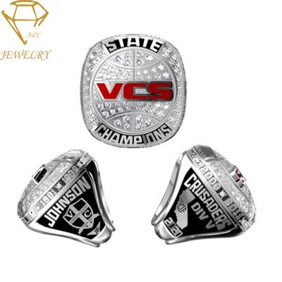 China 3D Basketball State Sports Championship Rings for sale