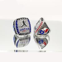 China Youth Baseball Silver/Gold Sports Championship Rings for sale