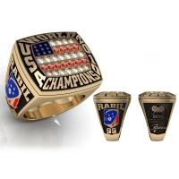 China Enameled Usssa Sports Championship Rings for sale