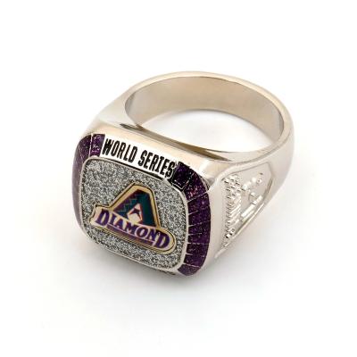 China Youth Silver Baseball Sports Championship Rings for sale