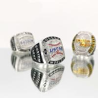 China 2021 Tournament Steel Youth Usssa Baseball Championship Rings for sale