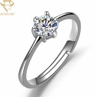 China Rhodium Plating 925 Sterling Silver Diamond Ring Pave Setting for sale