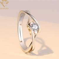 China AAA CZ Stones Adjustable Personalized Silver Ring For Women for sale
