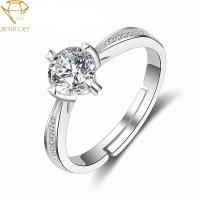 China 3A Cubic Zirconia Sterling Silver Custom Wedding Rings For Women for sale