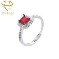 China AAA CZs Sterling Silver Diamond Engagement Rings For Women for sale