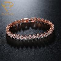China 6.7 Inches Anti Allergy Diamond Tennis Bracelets AAA Cubic Zirconia for sale