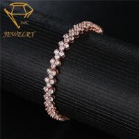 China 6.7 Inches Anti Allergy Diamond Tennis Bracelets AAA Cubic Zirconia for sale
