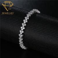 China 6.7 Inches Anti Allergy Diamond Tennis Bracelets AAA Cubic Zirconia for sale