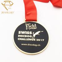 China High Polishing Round Enameled Personalised Running Medals for sale