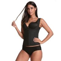 China 9 Steel Boned Latex Waist Trainer Shouler Strap Women Sexy Corset for sale