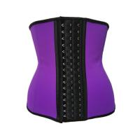 China 9 Steel Bones OEM Latex Waist Trainer Corset Abdominal Control for sale