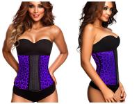 China 9 Steel Bones SGS Latex Gym Waist Trainer Lycra Slimming Cincher for sale