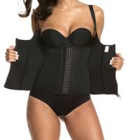 China Adjustable OEM Zipper Waist Trainer Corset Neoprene Ultra Sweat for sale