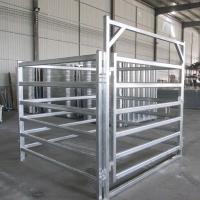 China 8ft 9.5ft 10ft Metal Livestock Fence Panels Square Tube Cattle Yard Panels for sale