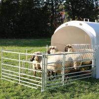 China Round Tube Portable Goat Panels PVC Coated Goat Corral Panels for sale