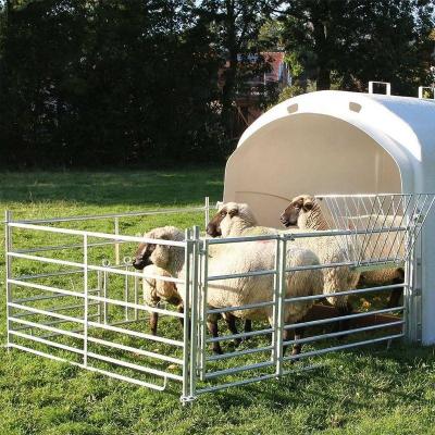 China Round Tube Portable Goat Panels PVC Coated Goat Corral Panels for sale