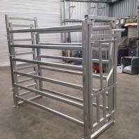 China 42*115mm*1.6mm Cattle Cow Crush Fence Fully Welded Post Brackets for sale