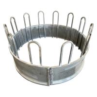 China Hot Dipped Galvanized Horse Feeder 2m Dia Metal Round Bale Feeder for sale