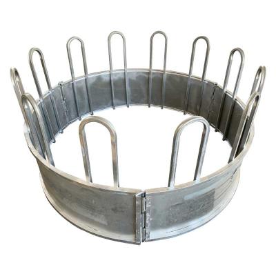 China Hot Dipped Galvanized Horse Feeder 2m Dia Metal Round Bale Feeder for sale