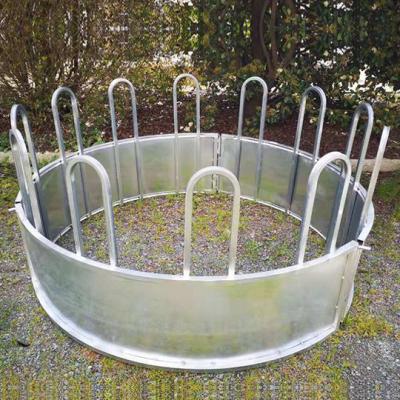 China Galvanised Round Cattle Hay Feeder 1m Round Bale Feeders For Cattle for sale