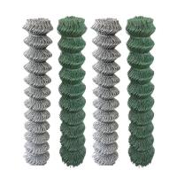 China 50x50mm Diamond Chain Link Fence Electric Galvanized PVC Chain Link Mesh for sale