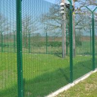 China 2.0m 2.3m 358 Anti Climb Fence PVC Sprayed 358 Fence Panels Green for sale