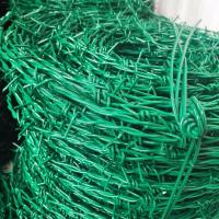 China PVC Coated Barbed Wire Farm Affordable Wire Mesh Fence For Preserve Prison for sale