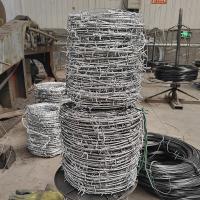 China Galvanized Steel Barbed Wire Fence Heavy Duty Price Per Roll for sale