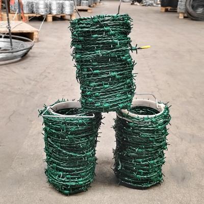 China 1320ft Galvanized Barbed Wire 15 Gauge Razor Barbed Wire 800m for sale