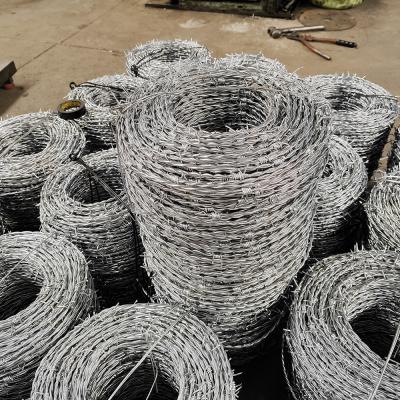 China 2.0mm Anti Climb Security Fence Barbed Wire 200m 300m 360m Galvanized for sale