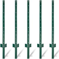 China Studded 10ft Metal Fence Post 6Ft 6.5Ft 8Ft Metal Fence Stakes for sale
