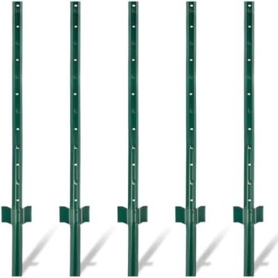 China Studded 10ft Metal Fence Post 6Ft 6.5Ft 8Ft Metal Fence Stakes for sale