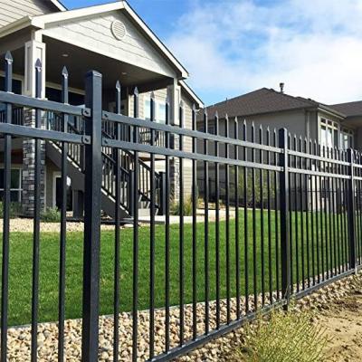 China Residential Area Zinc Steel Guardrail Fence Park School Wrought Iron Fence Villa Factory Courtyard Isolation and Protection for sale