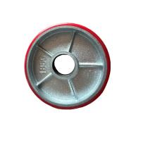 China Heavy Duty Solid Cast Iron Forklift Caster Wheels / Rollers for sale
