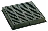 China Dished Square Round Cast Iron Drain Grate Covers Cast Metal Driveway Drainage Grates for sale