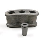 China Post Tension Accessories Prestressed Curved Flat Anchor Block Wedge Plates for sale