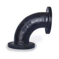China GGG50 Cast Iron Flanged Fittings Long Radius 90 Degree Steel Pipe Elbow for sale