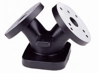 China Water Drainage System Flanged Steel Pipe Fittings Y Pipe Fitting Powder Coating for sale