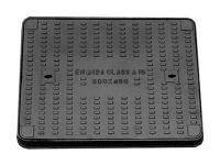 China Clear Opening Rectangular Manhole Cover Ductile Iron Sand Casting Bitumen / Epoxy Painting for sale