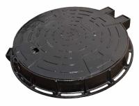China BS EN124 F900 Cast Iron Manhole Cover Round Single Sealed Airport Manhole Cover for sale