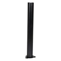 China Black Bolt Down Cast Iron Bollards Stainless Steel Fixed Static Parking Safety for sale