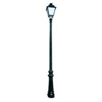 China Round Outdoor Cast Iron Light Pole European Style Cast Iron Street Lamp Post for sale