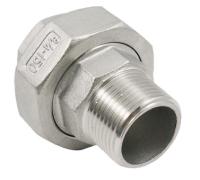 China Threaded Pipe Fitting Stainless Steel Casting Conical Union Male Female Union for sale