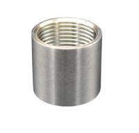 China NPT BSPT Stainless Steel Precision Casting Female Thread Socket Coupling Full Length for sale