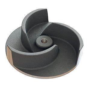 China SGS Standard Resin Sand Casting Ductile Iron Semi - Open Water Pump Impeller for sale
