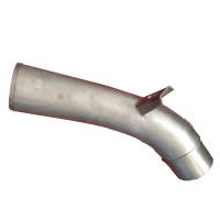 China Heat Treatment 304 Stainless Steel Casting Motorcycle Exhaust System Elbow Pipe for sale