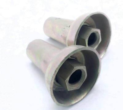 China 15 / 17mm Tie Rod Formwork Scaffolding Accessories Ductile Cast Iron Cone for sale