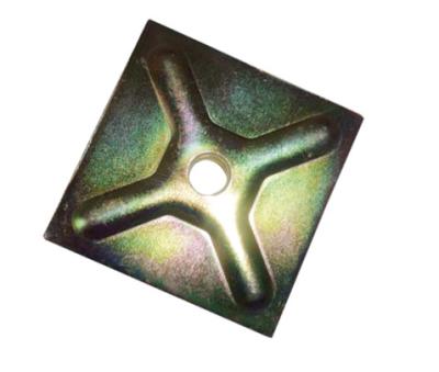 China Formwork Scaffolding Accessories Tie Rod Square Washer Plate 110×110×4mm for sale