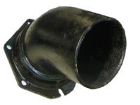 China Mechanical Cast Iron Pipe Fittings MJ×PE 90 Degree Bend Cement Lining Finish for sale